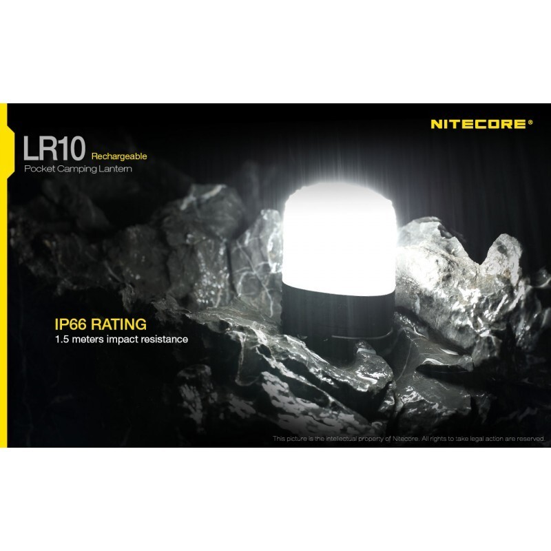 Best Nitecore LR10 9 x 4500K CRI >90 LED High CRI 250 Lumens USB Rechargeable Camping Light on ...