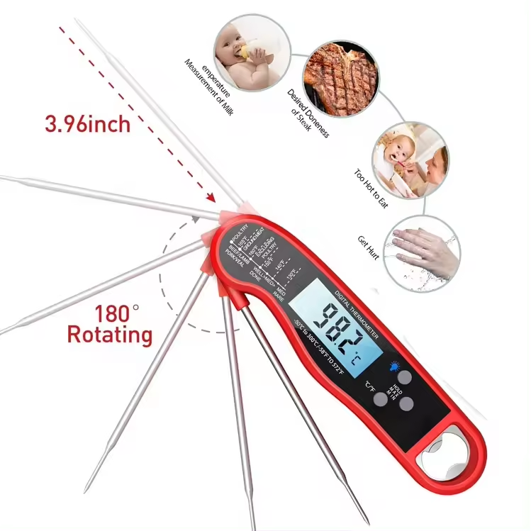 Candy Thermometer Digital Instant Read Meat Thermometer Waterproof ...