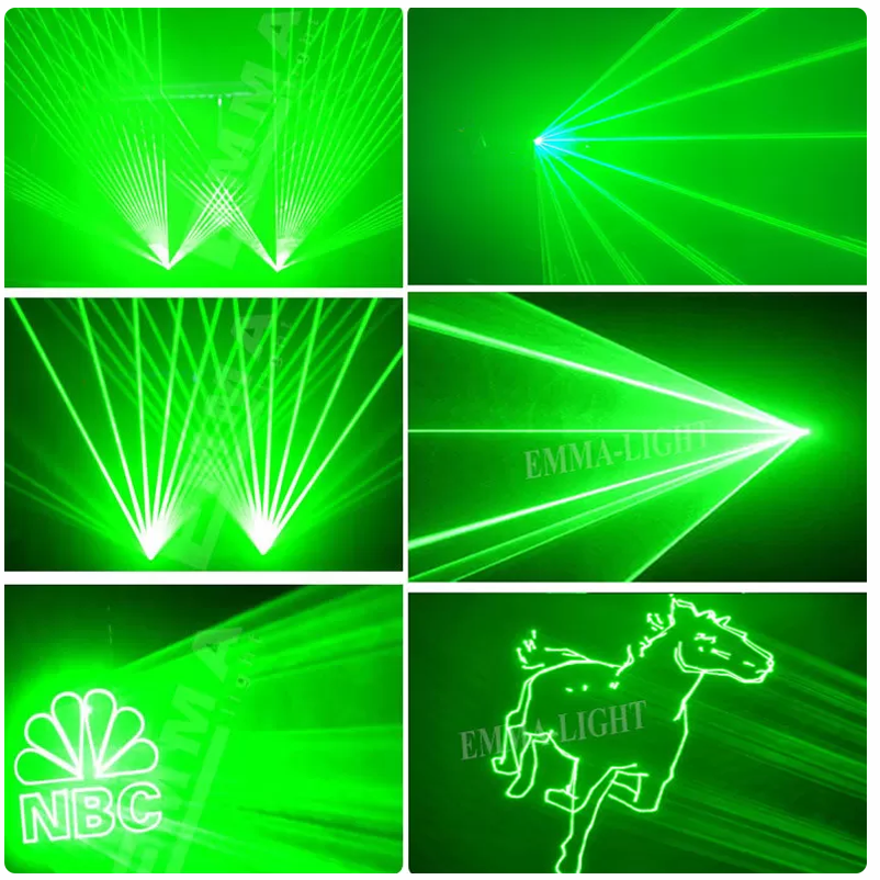 green laser beam effect