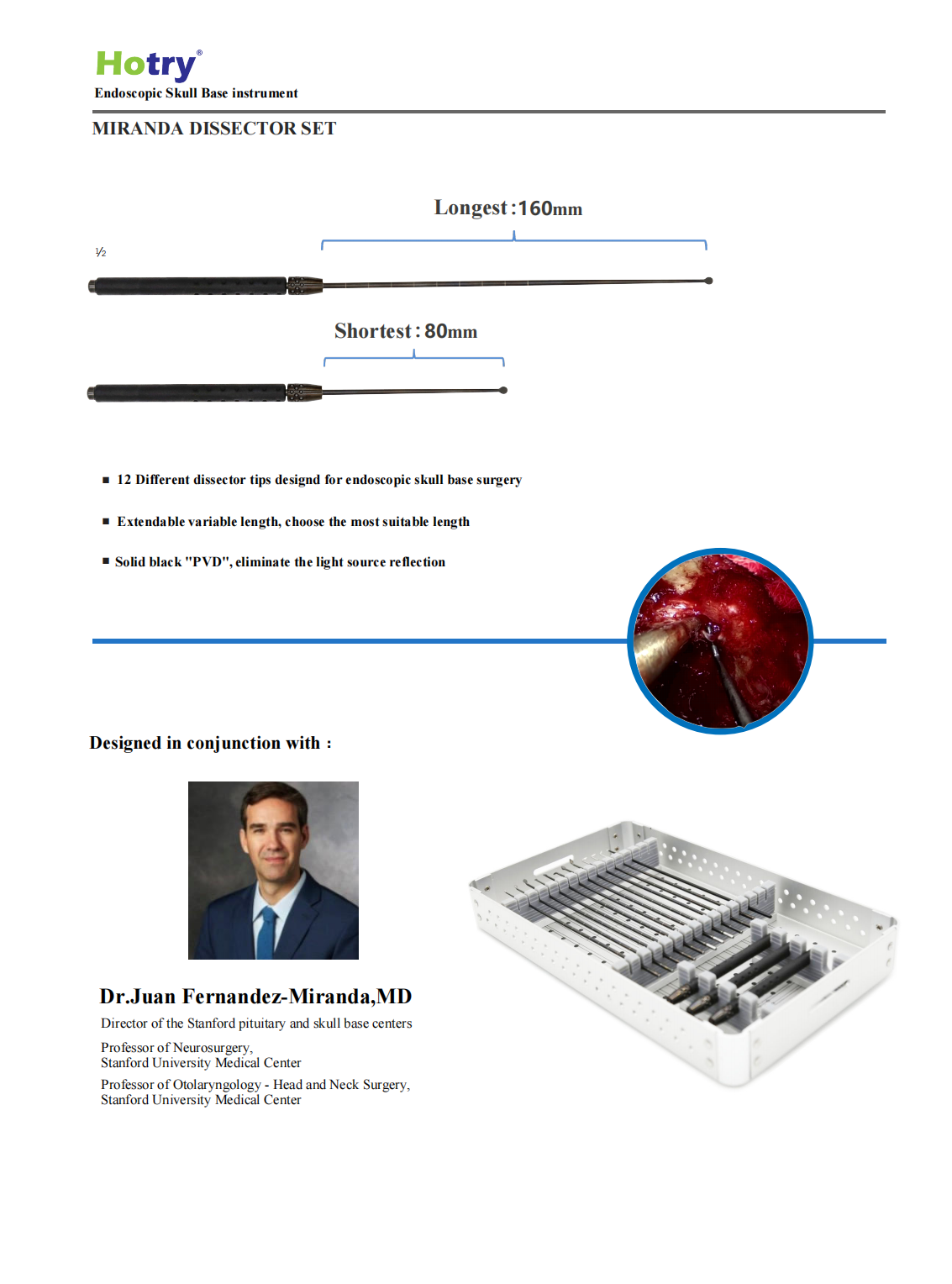 HOTRY Miranda Dissector Set
