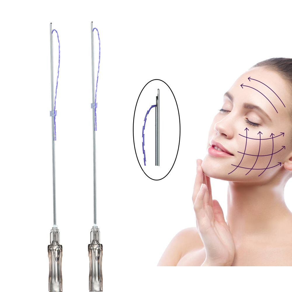 Dermabelle Lift PDO Whale Teeth Molding Press Cog Lifting Thread W Blunt