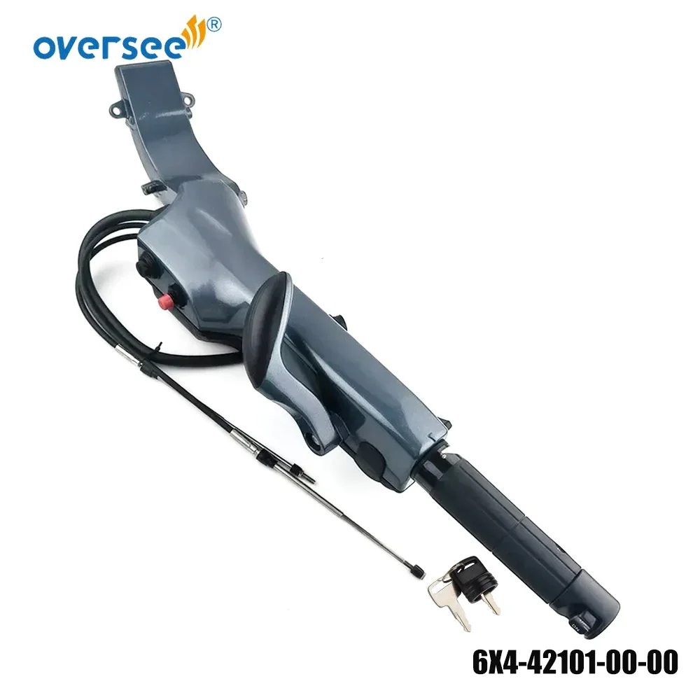 6X4-42101-00 Electric Handle Steering Assy For YAMAHA F50 60 70HP 6X4 ...