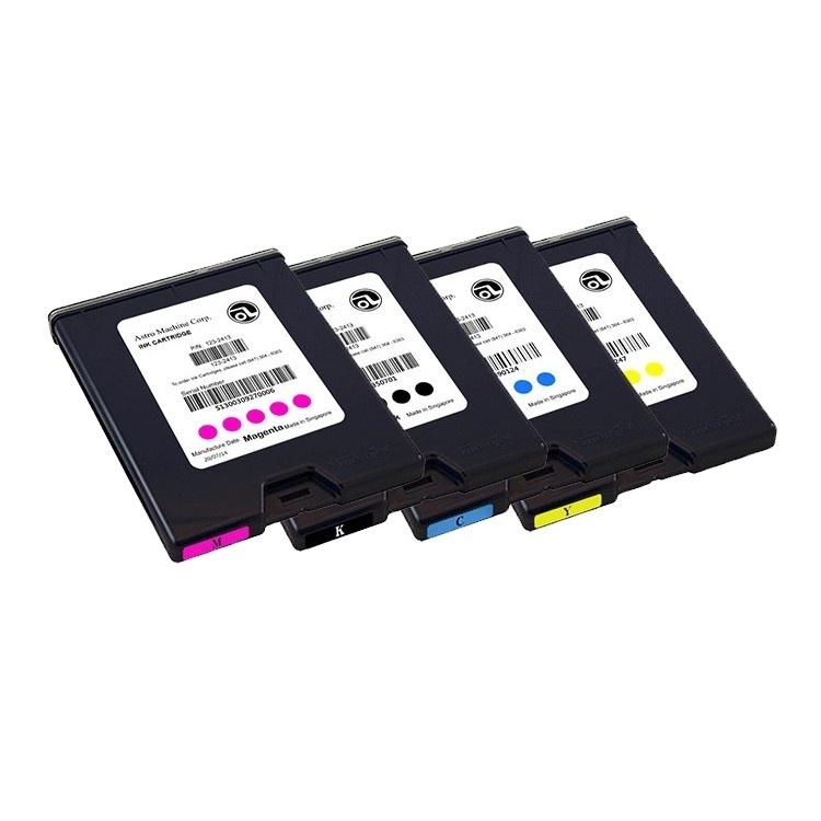 Full color cyan magenta yellow black CMYKK digital mini memjet ink ...