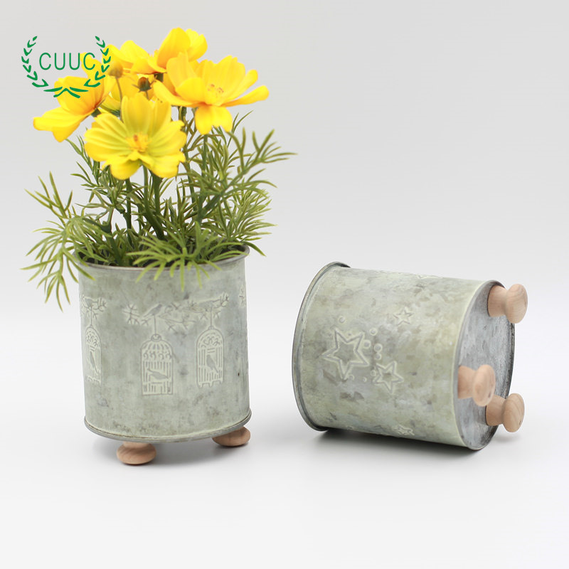 Balcony Planter Metal Flower Pot
