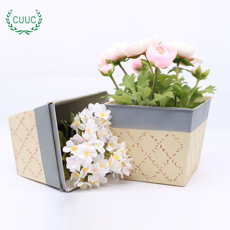 Square Decorative Herbs Nursery Planting Flower Plant Pots