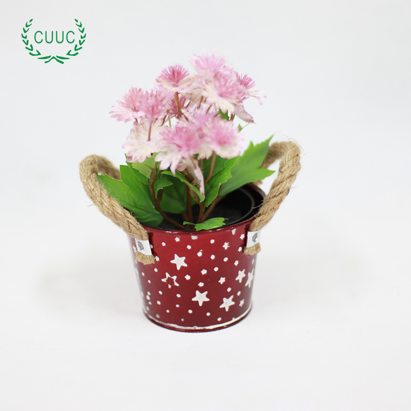Vintage Flower Bucket | Metal Bucket | Flower Pot Planter | Container