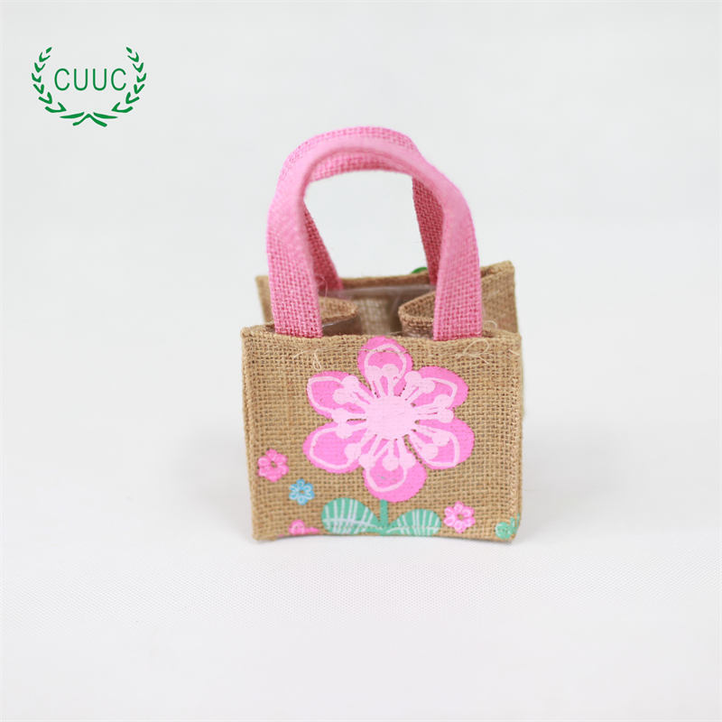 Plant Pot Basket Cover | Plant Burlap Bag |Jute Basket