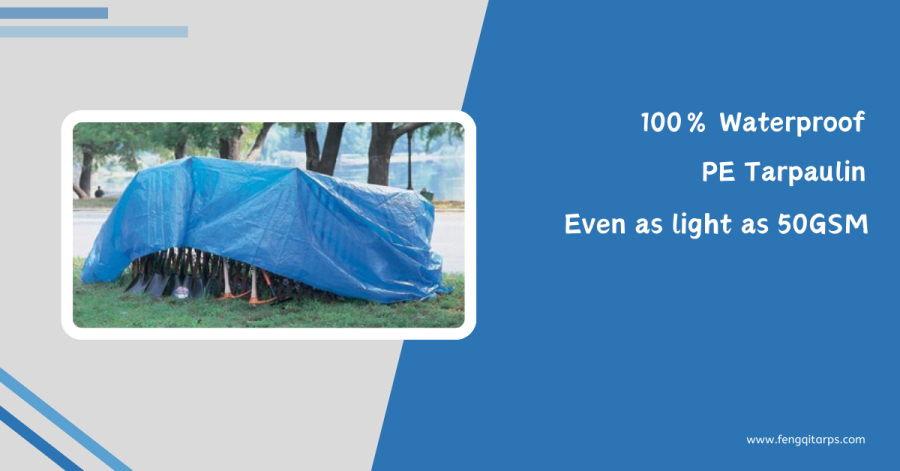 100% Waterproof PE Tarpaulin even as Light as 50GSMPE Tarpaulin | waterproof poly tarp | fire ...