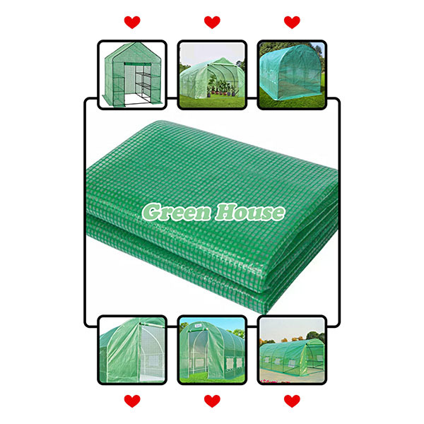 Greenhouse outdoor made of PE leno tarp transparent greenPE Tarpaulin ...