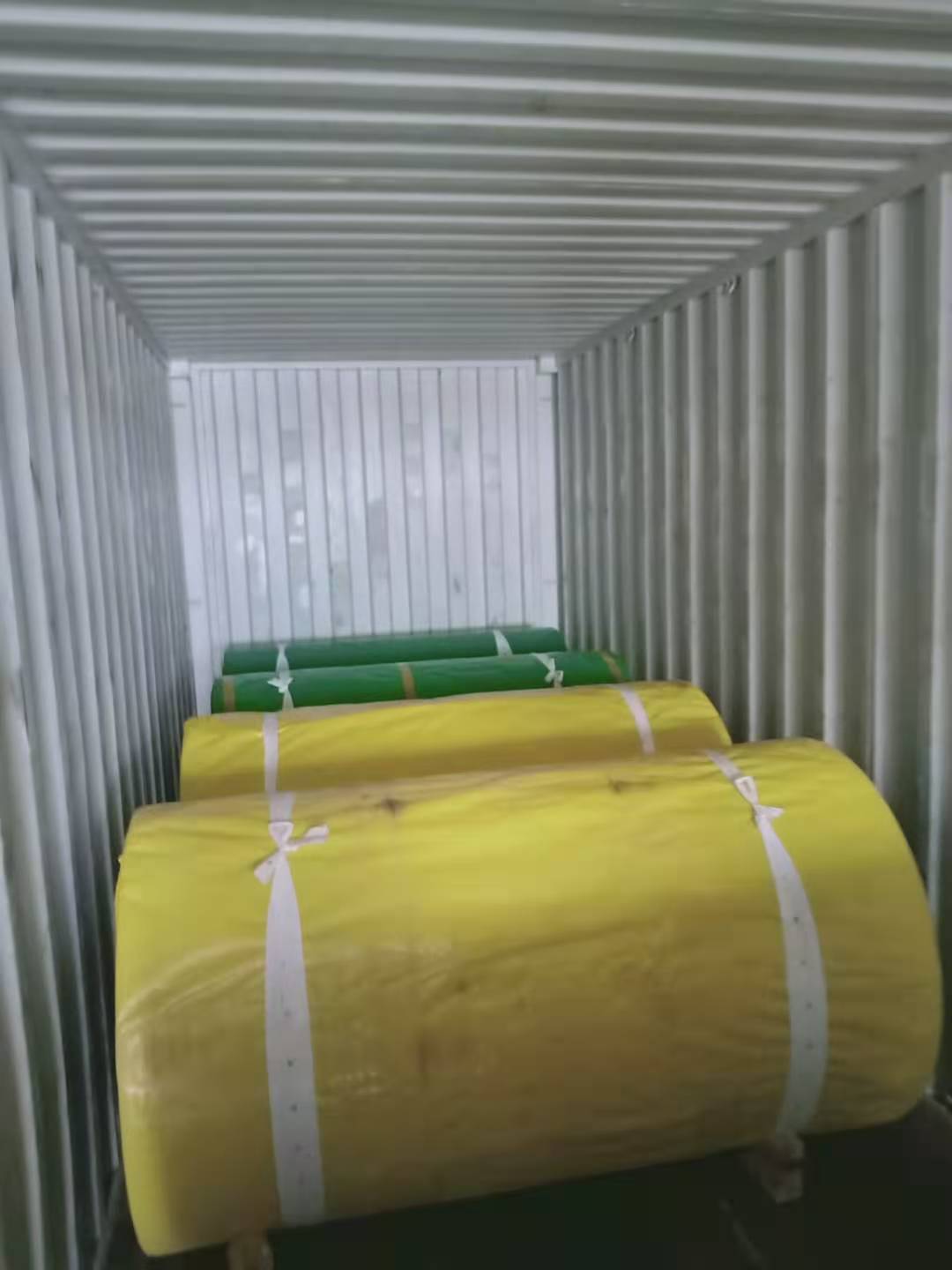 HDPE woven fabric yellow PE tarpaulin roll goods 100% virginPE ...