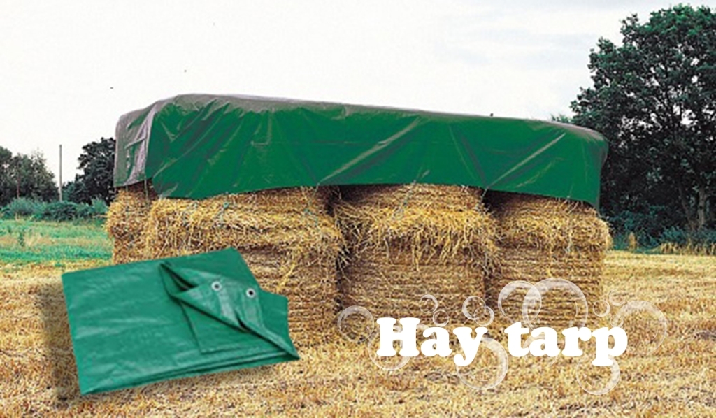 Hay tarp PE tarpaulin green color with UV-resistant protection coverPE ...