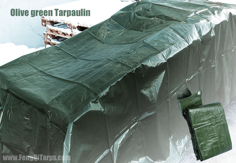 PE tarpaulin protection covers of olive green hot in EuropePE Tarpaulin ...