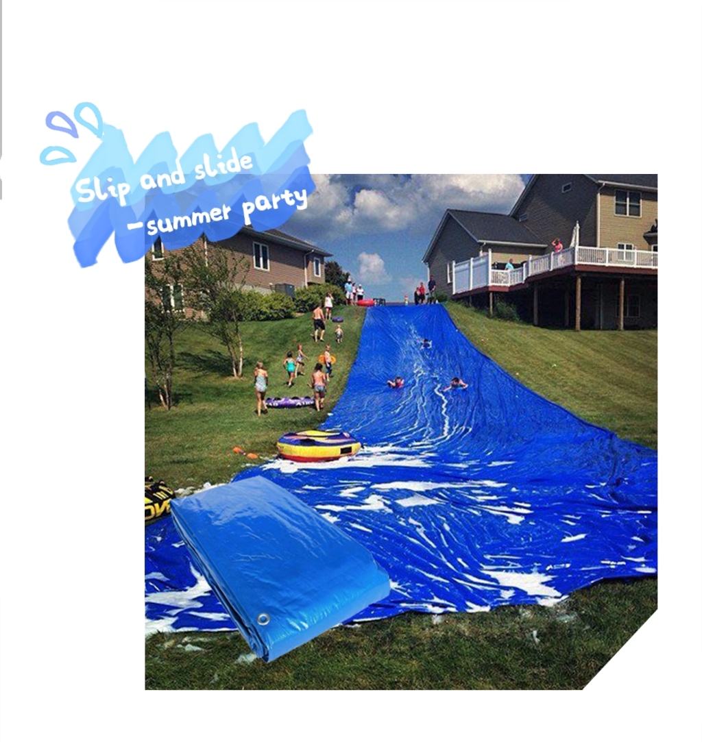 Poly tarp provide fun for Summer partyPE Tarpaulin | waterproof poly ...