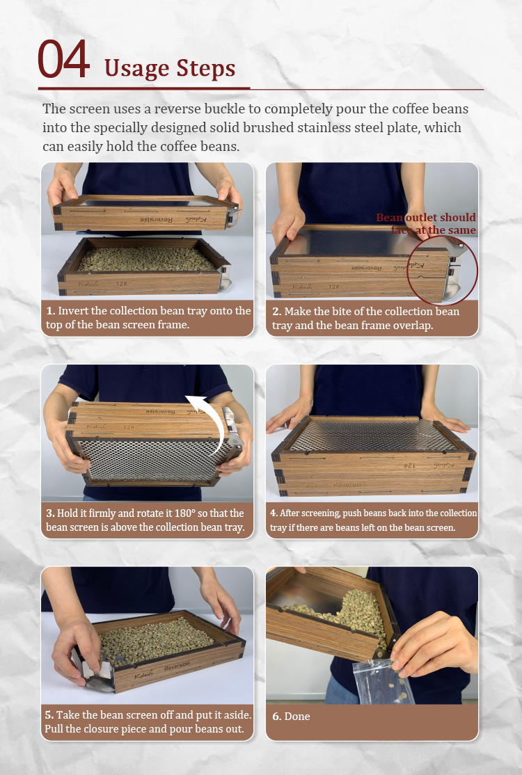Green Coffee Bean Grading Sieves by Kaleido for Raw Bean Size ...