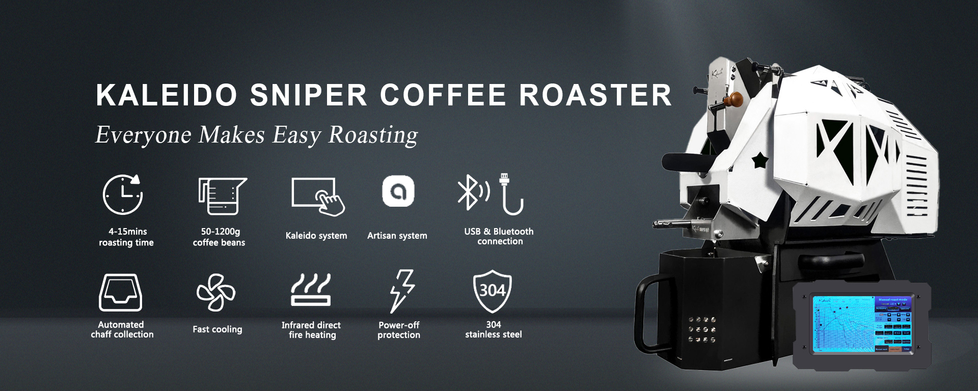 Kaleido Sniper Coffee Roaster Factory Official Website
