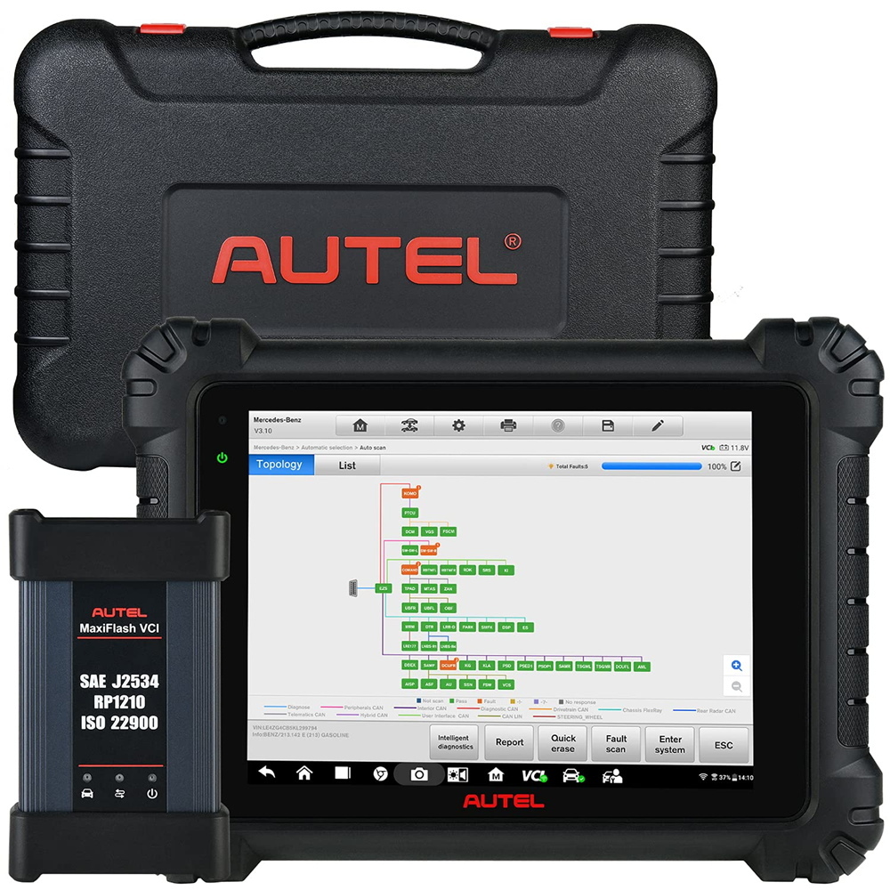 Autel Maxisys MS909CV 3-In-1 Heavy Duty Diagnostic Tablet for HD ...
