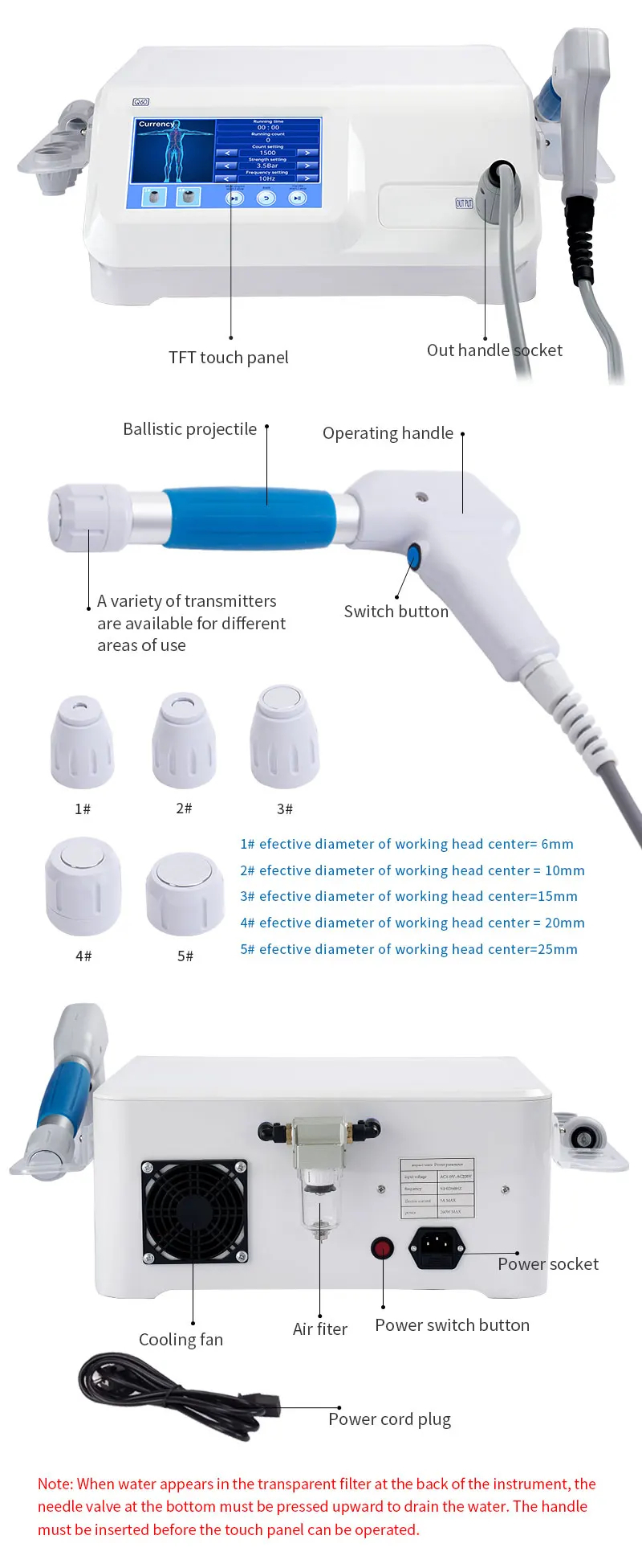 pneumatic shockwave therapy machine