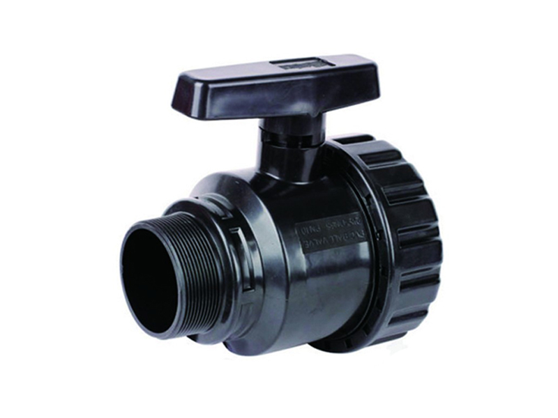 black valve pvc single union ball valve male union valve