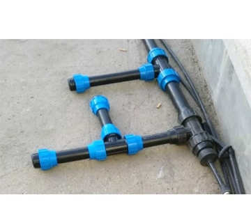 Irrigation system pp compression fittings 3 way connector pp equal tee