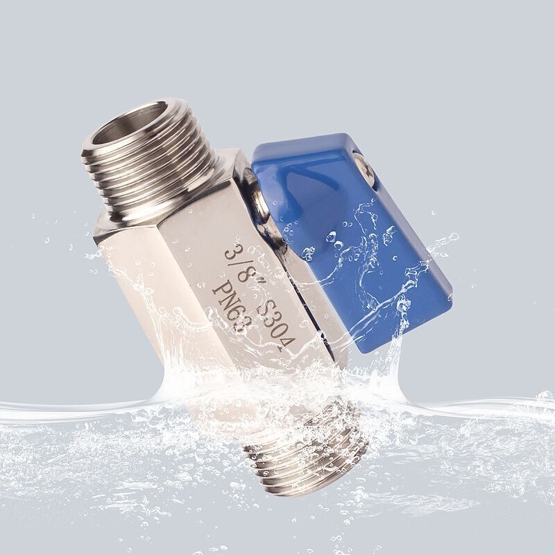 304 316 Stainless Steel Mini Ball Valve Npt Male X Male Thread Shut Off