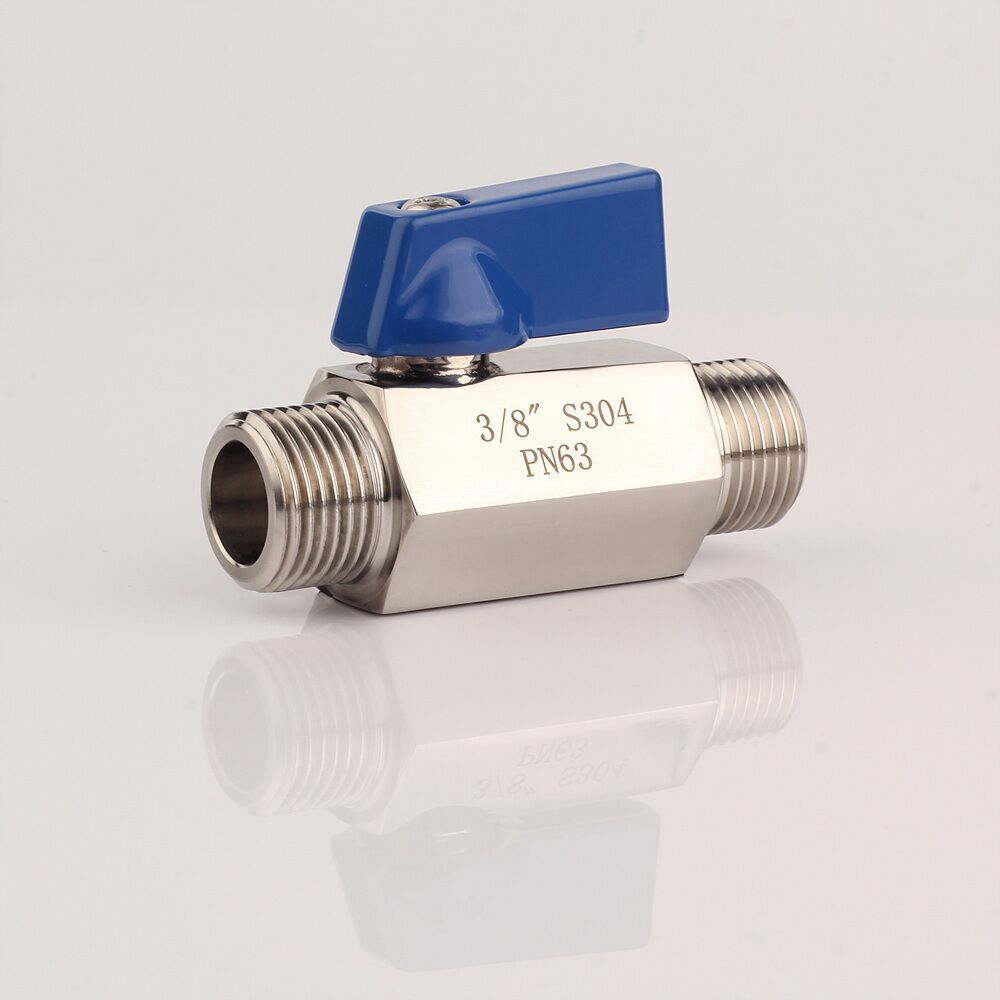 304 316 Stainless Steel Mini Ball Valve Npt Male X Male Thread Shut Off