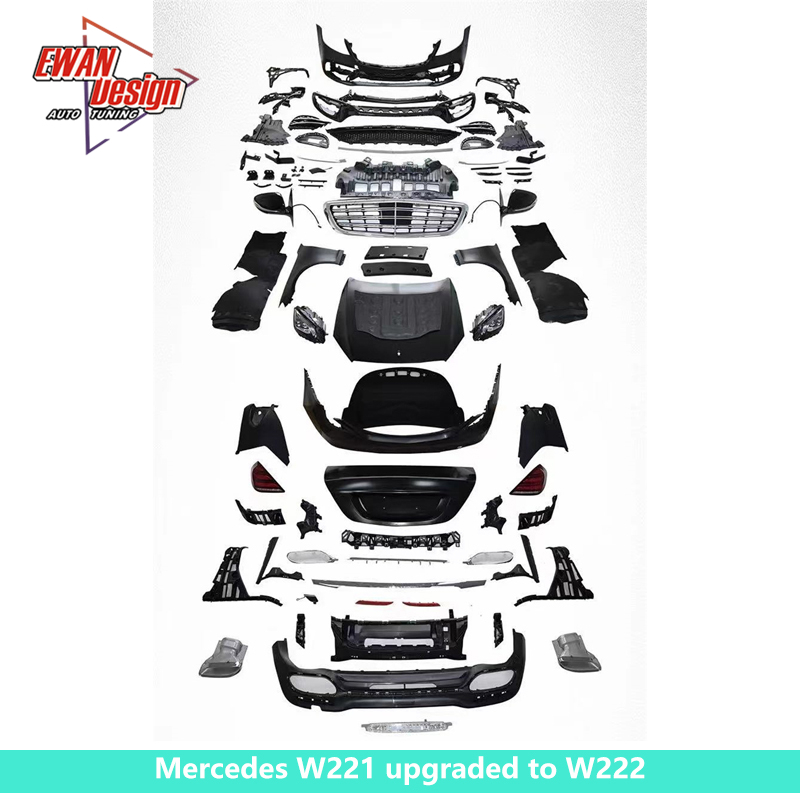 Mercedes Benz W221 Upgrade W222 upgraded body kit