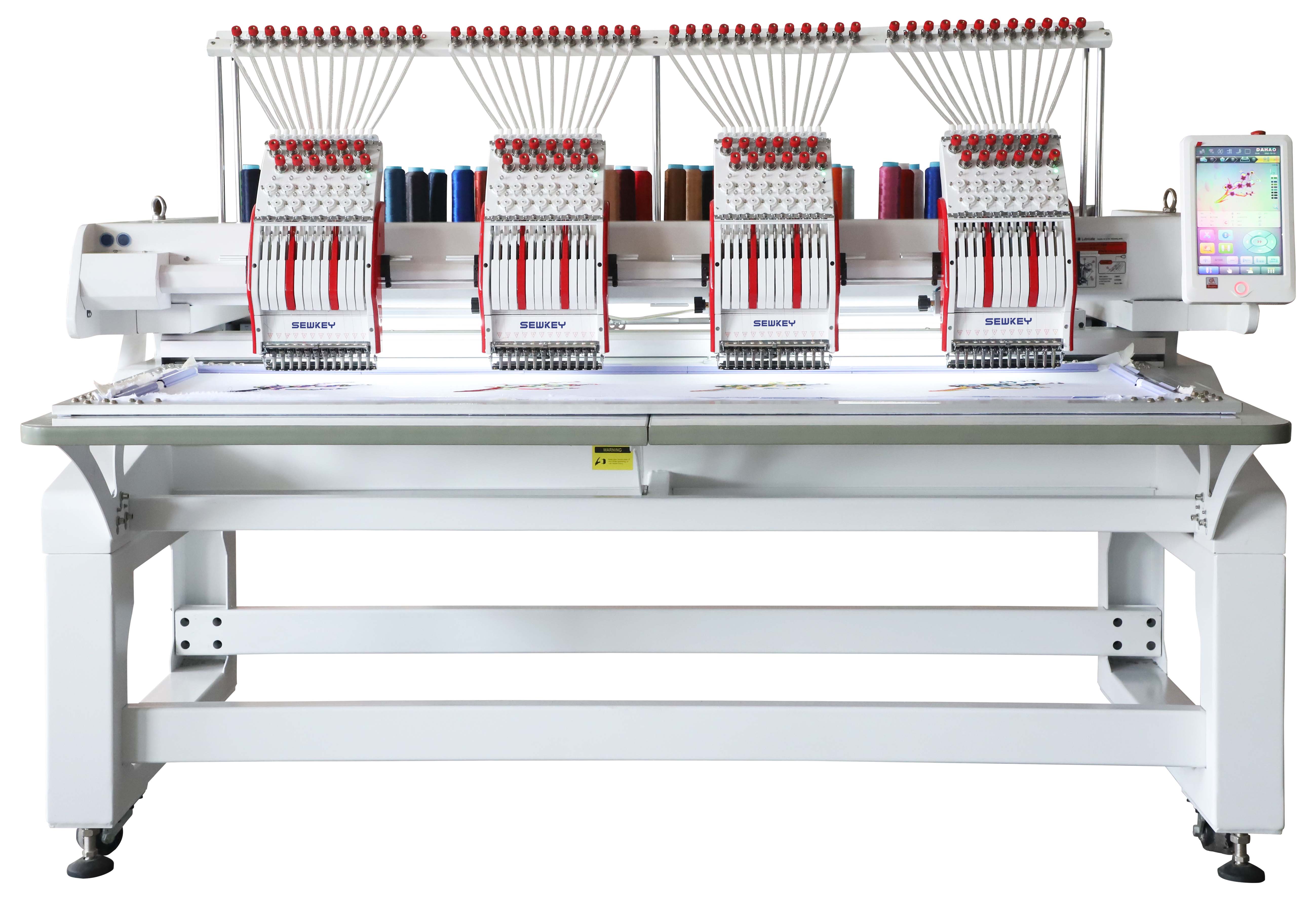 Sewkey 4-head 12-needle Industrial Embroidery Machine
