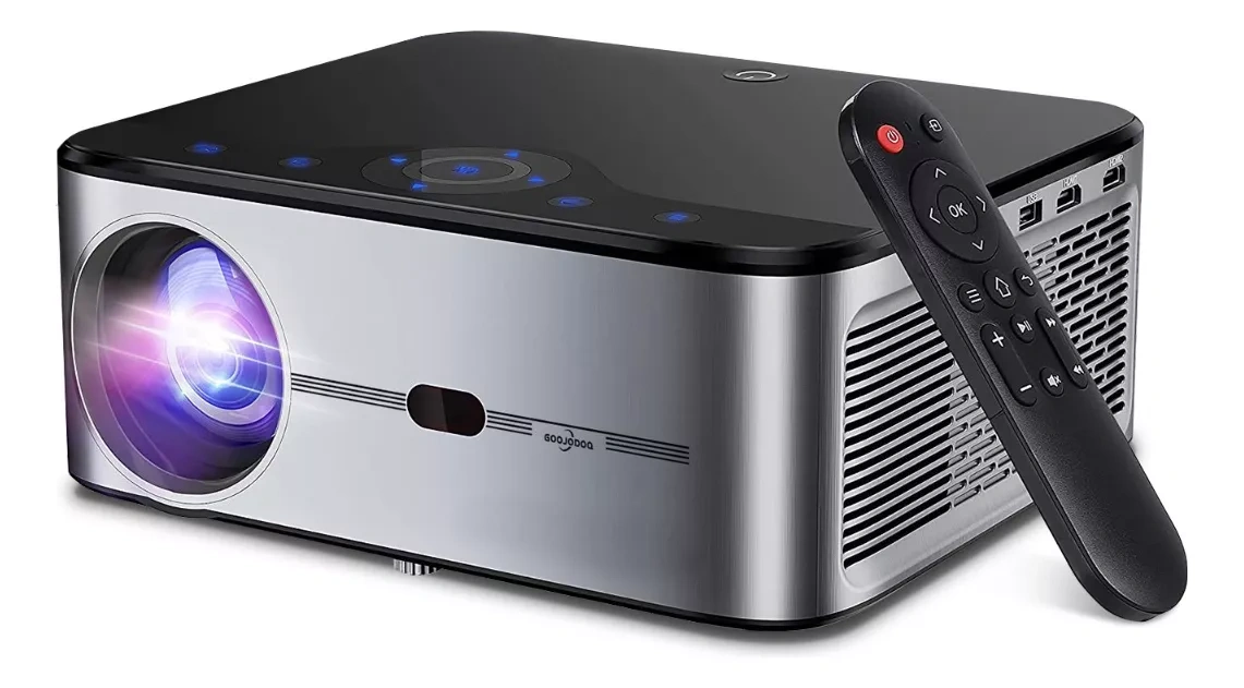 GOOJODOQ Professional Android Projector 4k Wifi Full Hd 1080p 15500lm