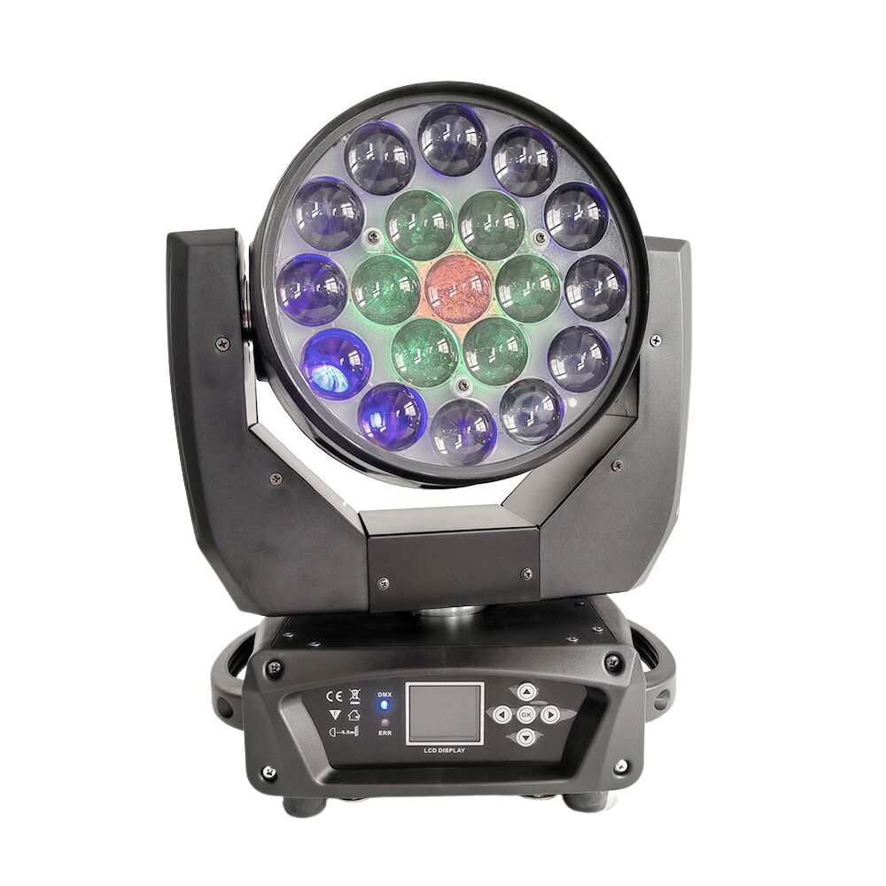 19X15W RGBW 4in1 Zoom Led Moving Head Lights Stage Equipment
