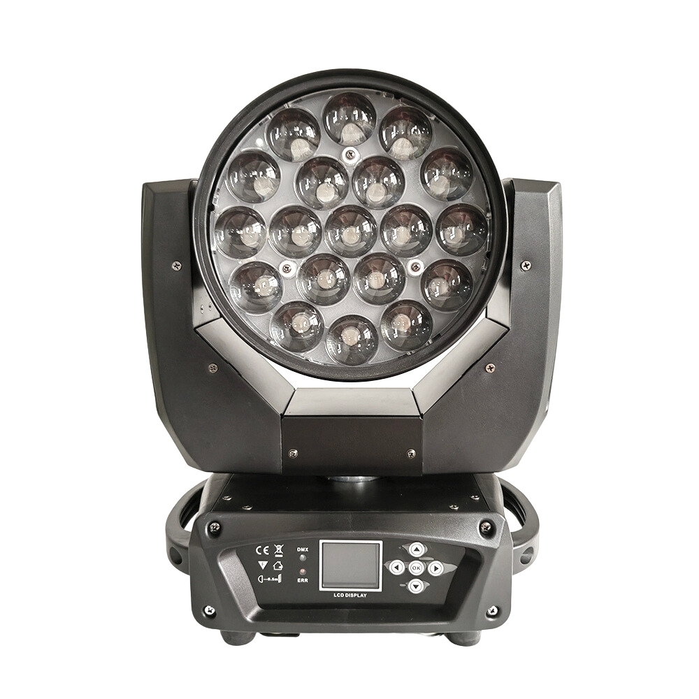 19X15W RGBW 4in1 Zoom Led Moving Head Lights Stage Equipment