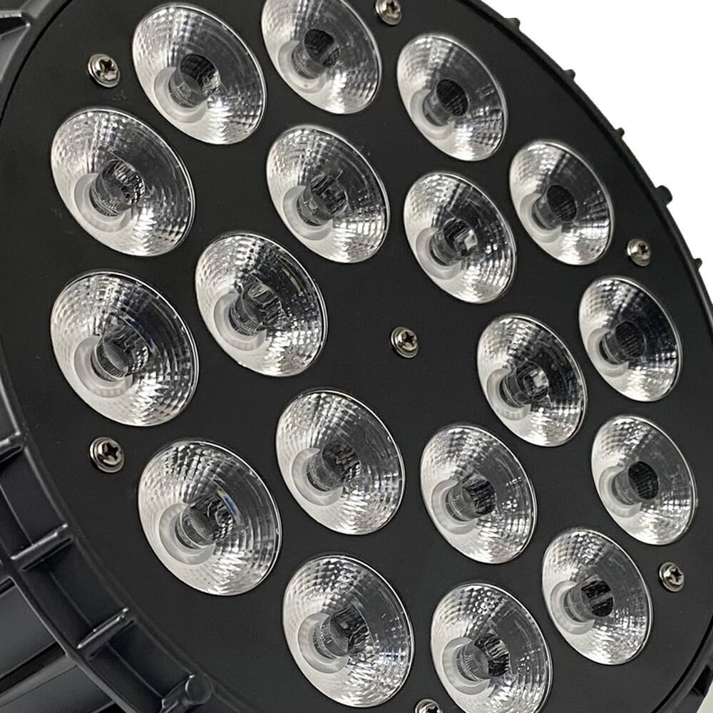 BECEN 18x18W RGBWA UV 6in1 Led Slim Par Light For Disco Show Concerts Party