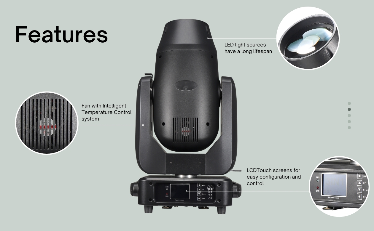 BECEN 400W CMY BSW 3IN1 Led Moving Head Light CTO Show Light