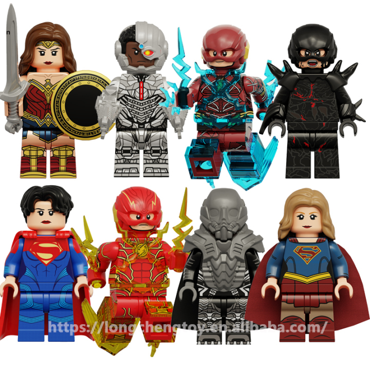 KT1071 The Flash Super Heroes Movie Character Supergirl Cyborg General ...