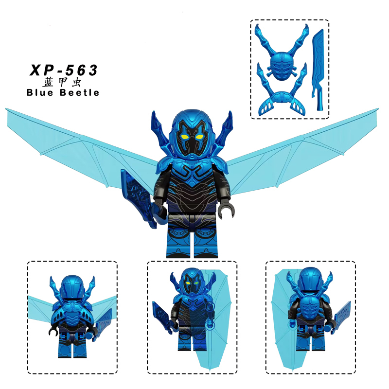 XP563 Hot Sale DC Super Heroes Character Bule Mini Beetles Figures ...