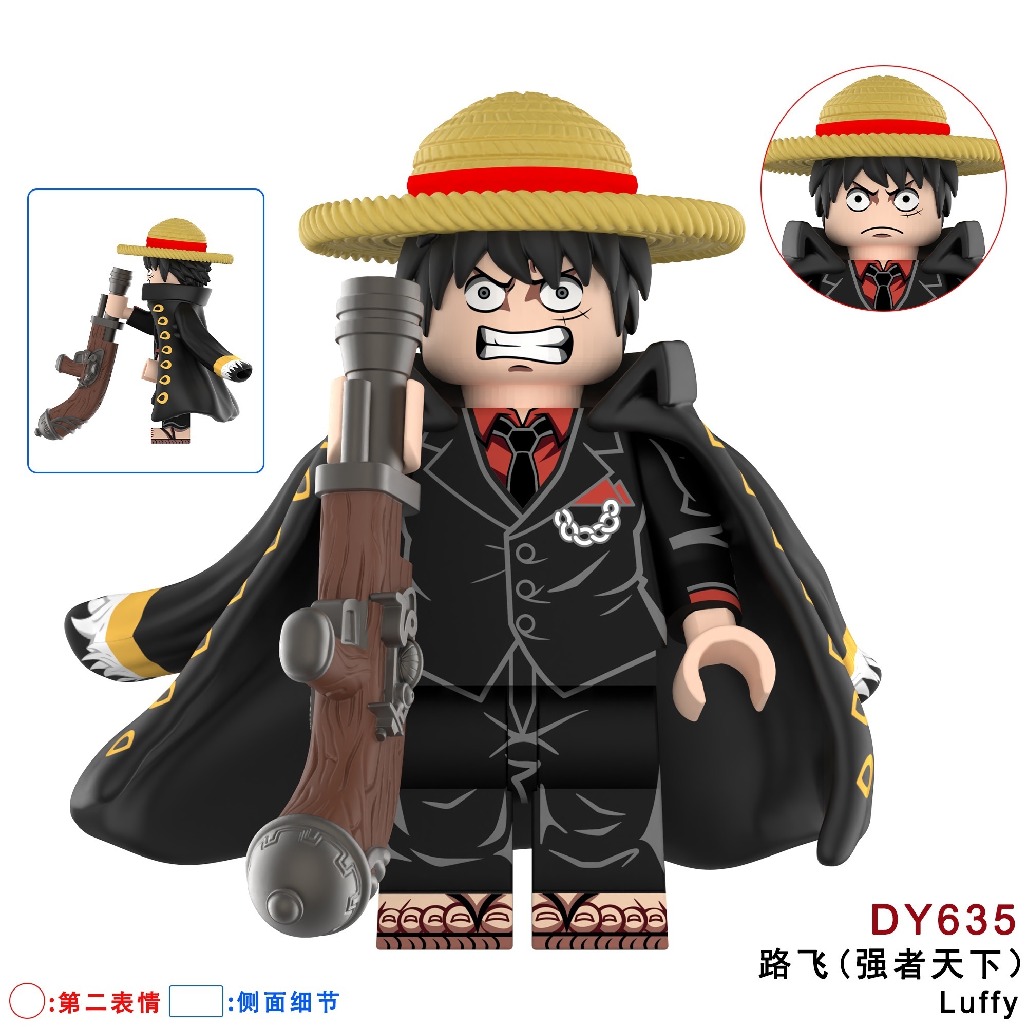 Anime Cartoon Bricks Pieces Vinsmoke Reiju Sanji Ace Mini Puzzle ...