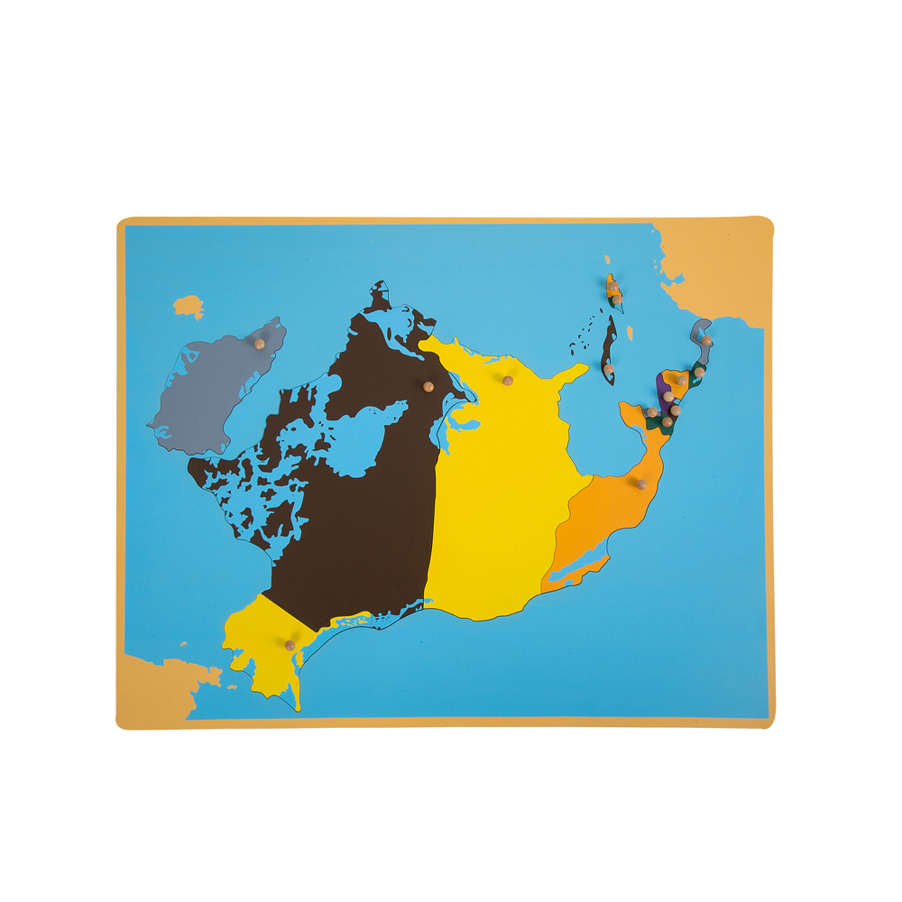 Puzzle map of North America