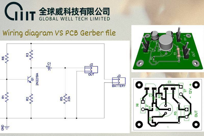 Wiring diagram VS PCB Gerber file