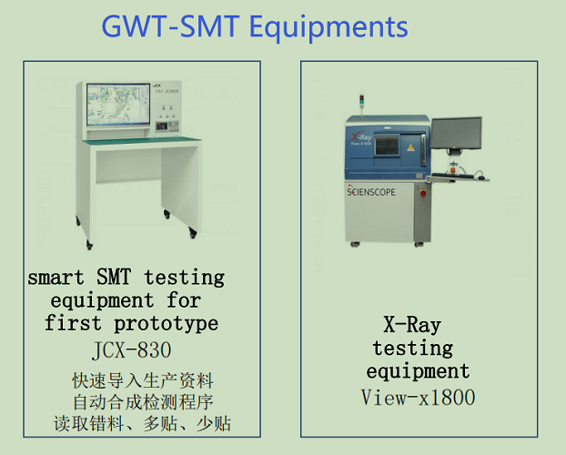 SMT equipments for one-stop pcb assembly and testing manufacturing