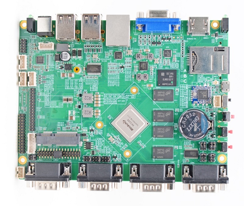 Mass production PCBA circuit board with manual soldering USB connectors