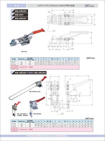 Latch Type Toggle Clamp HS-431 adjustable toggle clamp quick release ...