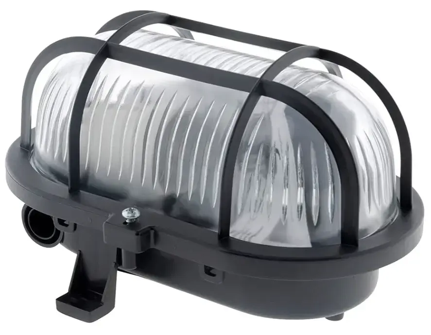 XRTECNA Black LED Ceiling IP65 Bulkhead Light