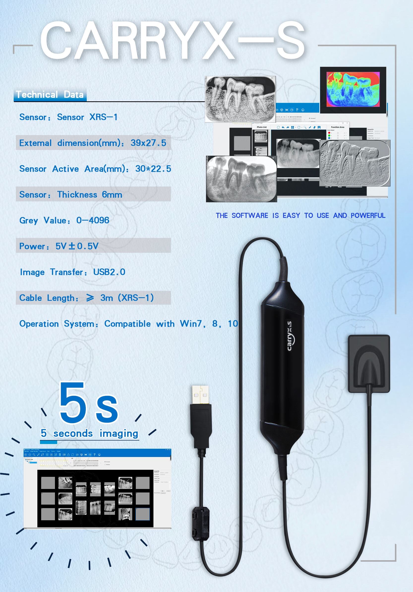 digital dental x ray sensor CMOS made in Japan
