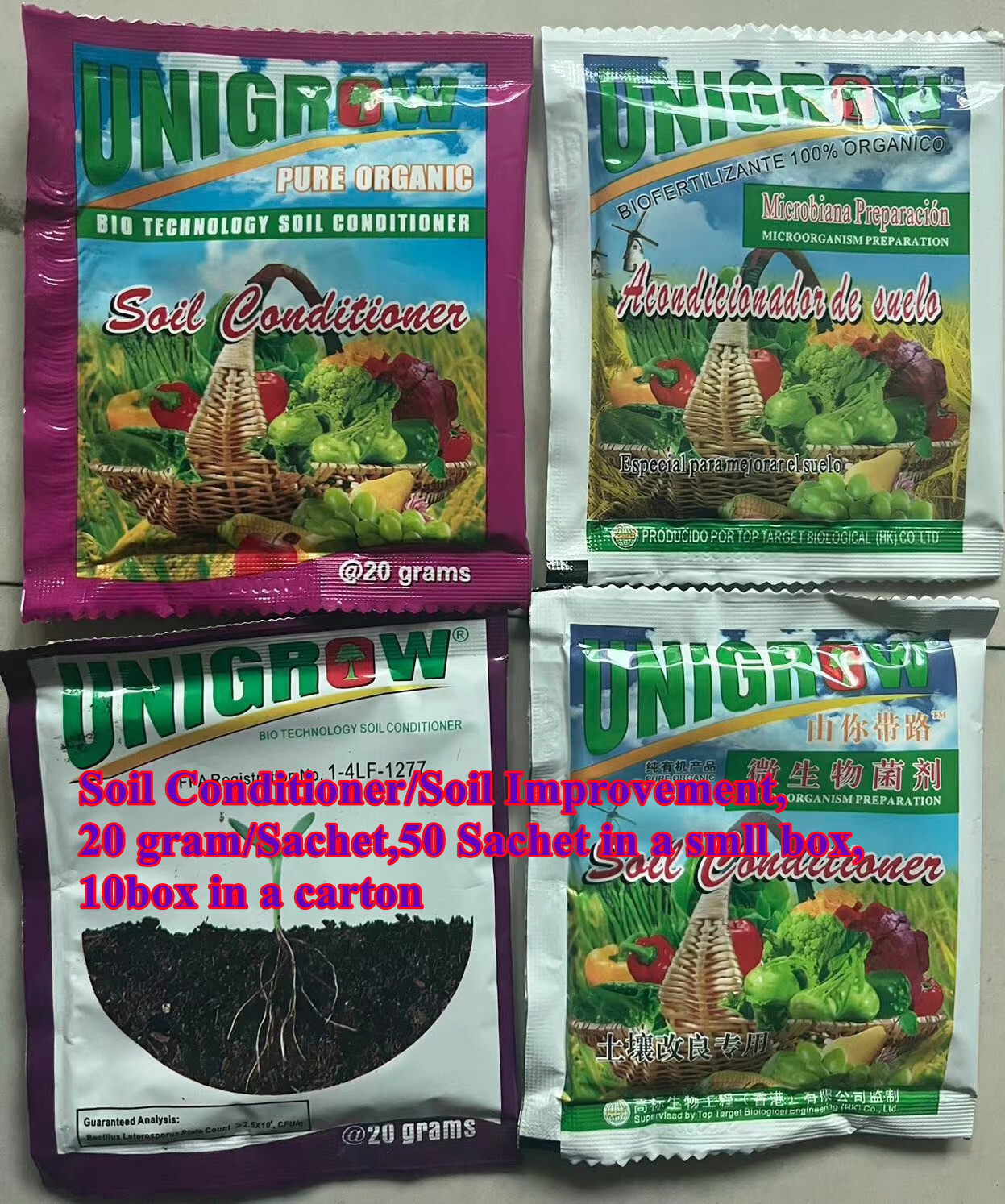 Certification for Transport of UNIGROW Soil Conditioner /Soil ...