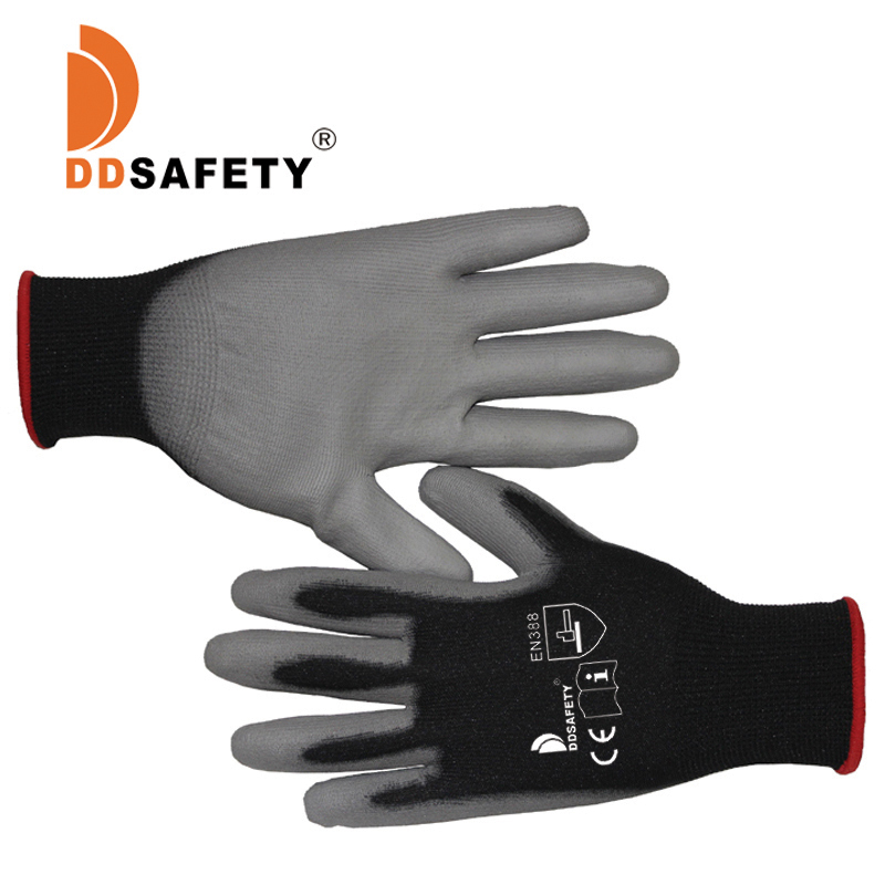Anti Static ESD Ultra-Thin Polyurethane PU Coated Safety Work Gloves-DPU118