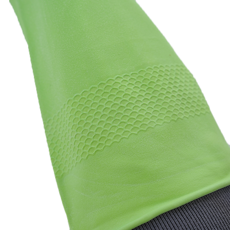 Green Woman Latex Household Spray Flock Line Gloves Luvas Guantex Ce 2121X - DHL623