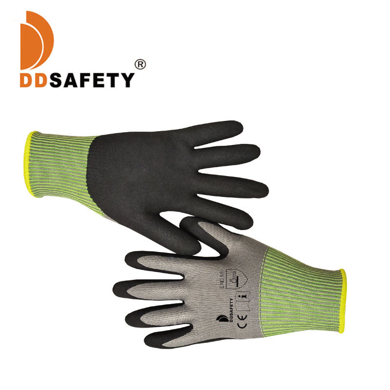 Super Protective Work Gloves – Nitrile Palm Gloves – A4 Cut Resistant ...