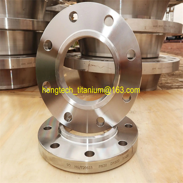 Grade 2 DN100 4" Titanium Slip On Pipe Flanges ASME B16.5 Class 150