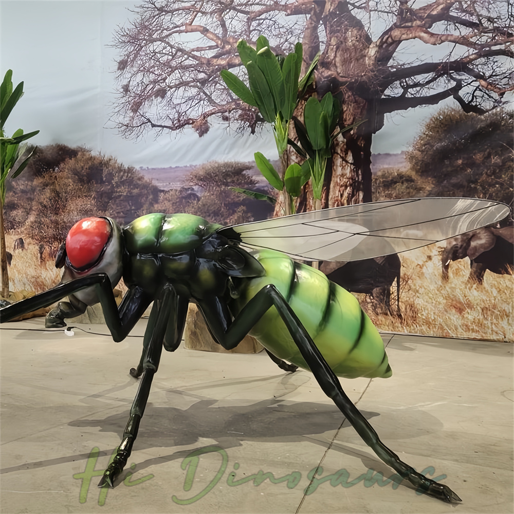 Large-scale Insect Exhibits Animatronic Fly | Hi Dinosaurs