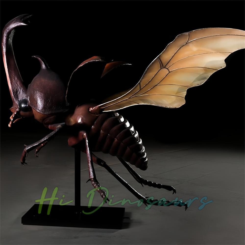 Giant Insect Model Animatronic Unicorn Beetle For Sale | Hi Dinosaurs