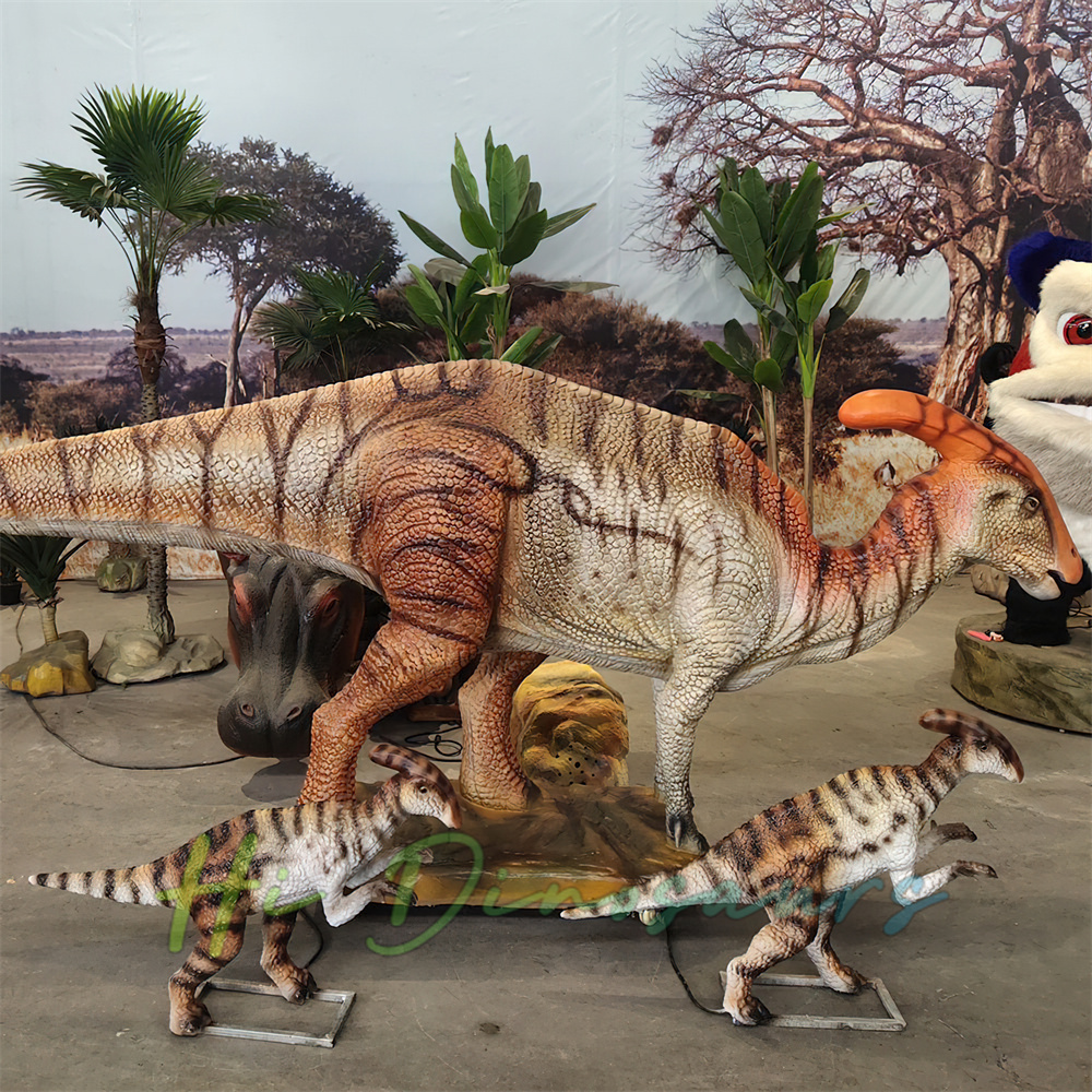 Realistic Animatronic Parasaurolophus For Dinosaur Park | Hi Dinosaurs